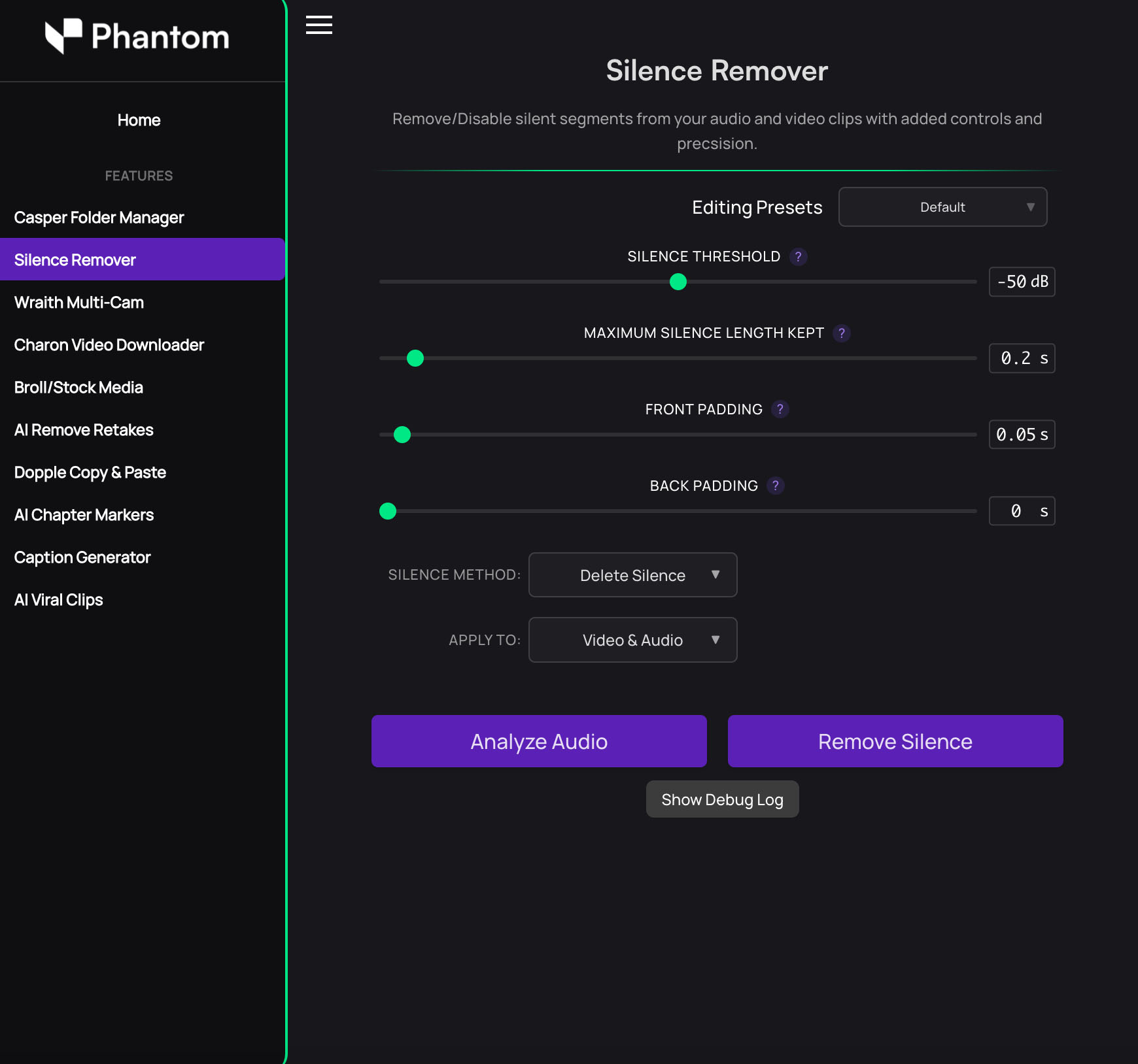 Phantom Editor – AI Video Editing Extensions | Phantom Editor